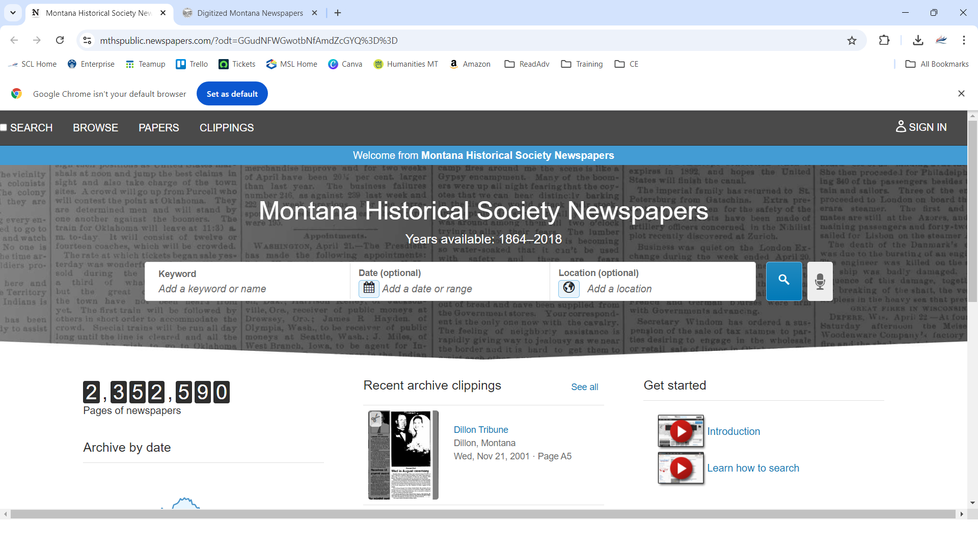 Digitized Montana Newspapers: Public Access Portal - Stillwater County ...