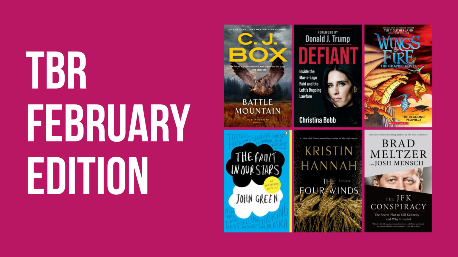 To Be Read February 2026 Edition - Stillwater County Library